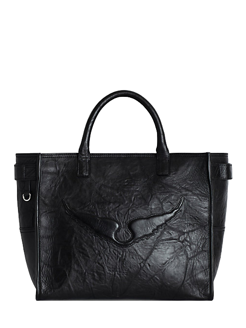 ZADIG&VOLTAIRE Zadig&Voltaire Angel Crinkle-Effect Leather Tote Bag