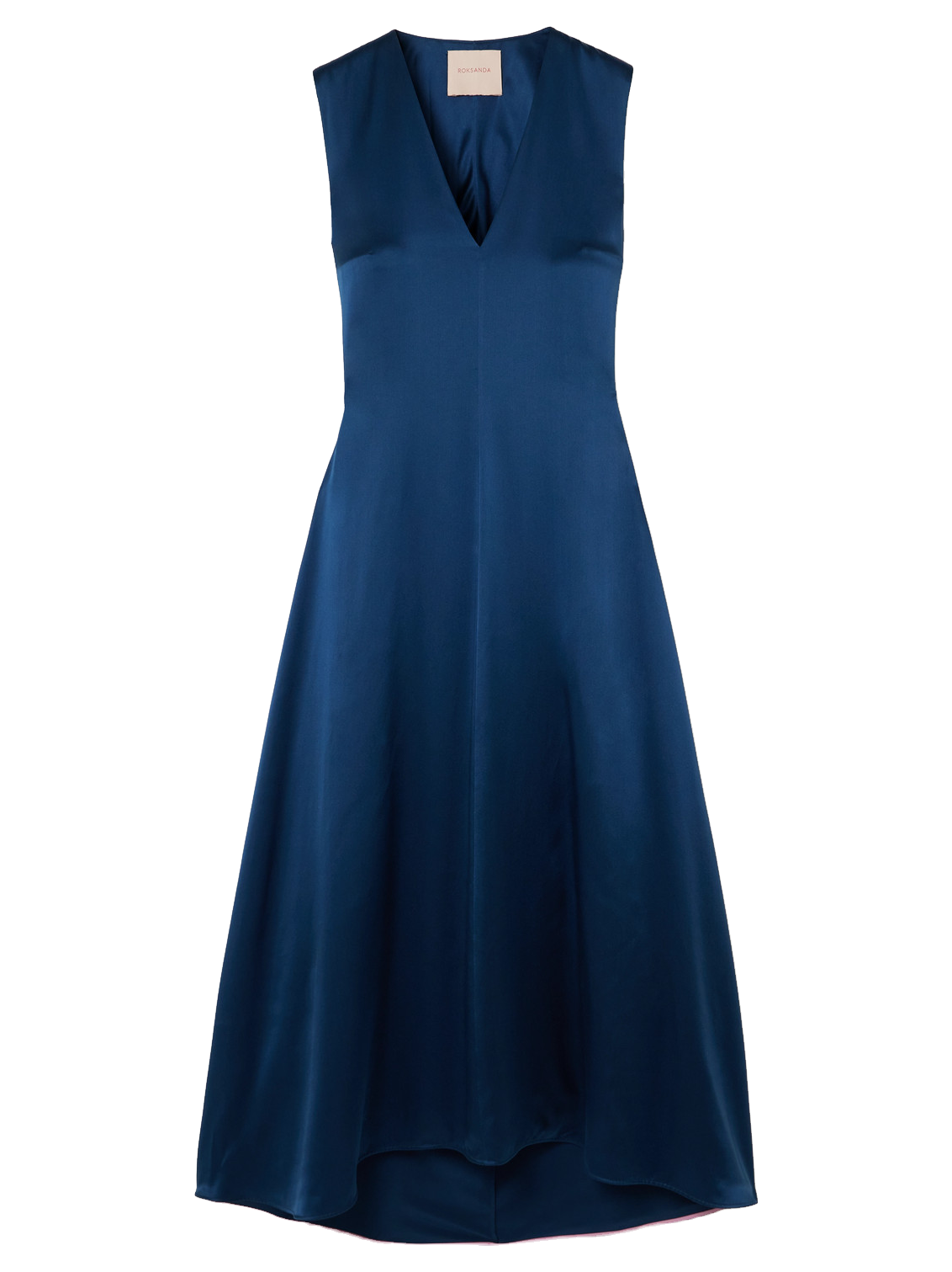 ROKSANDA Nuria Twisted Silk-Satin Midi Dress