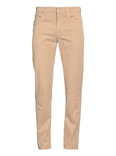 PT TORINO PT Torino Camel Chino Pants in Cotton and Modal with Stretch