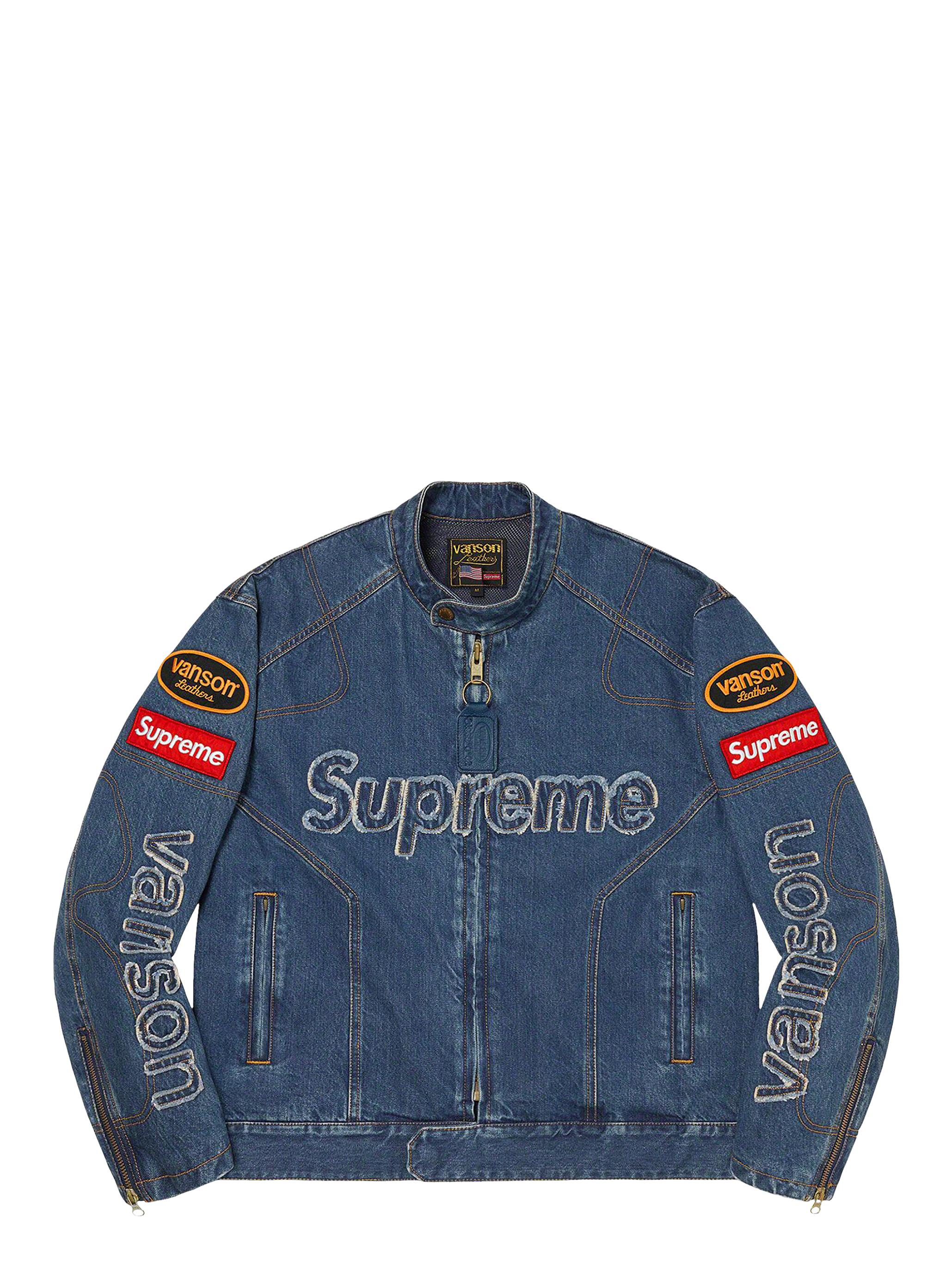 Supreme X Vanson Leathers X Cordura Denim Jacket - Blue | Editorialist