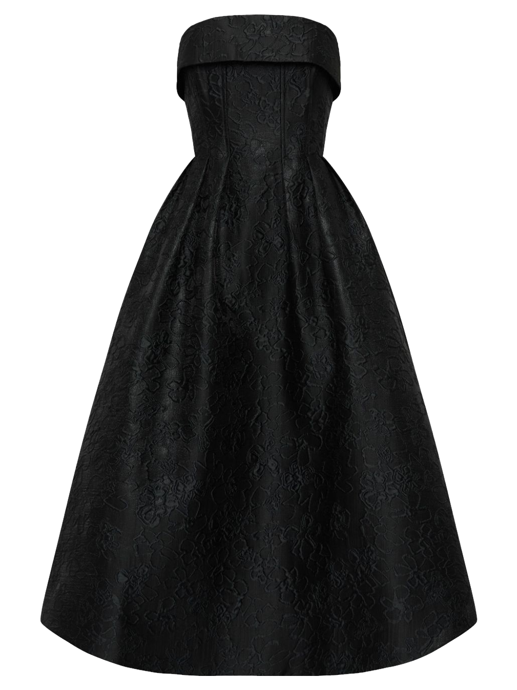 CAROLINA HERRERA Carnation Jacquard V-Neck Dress