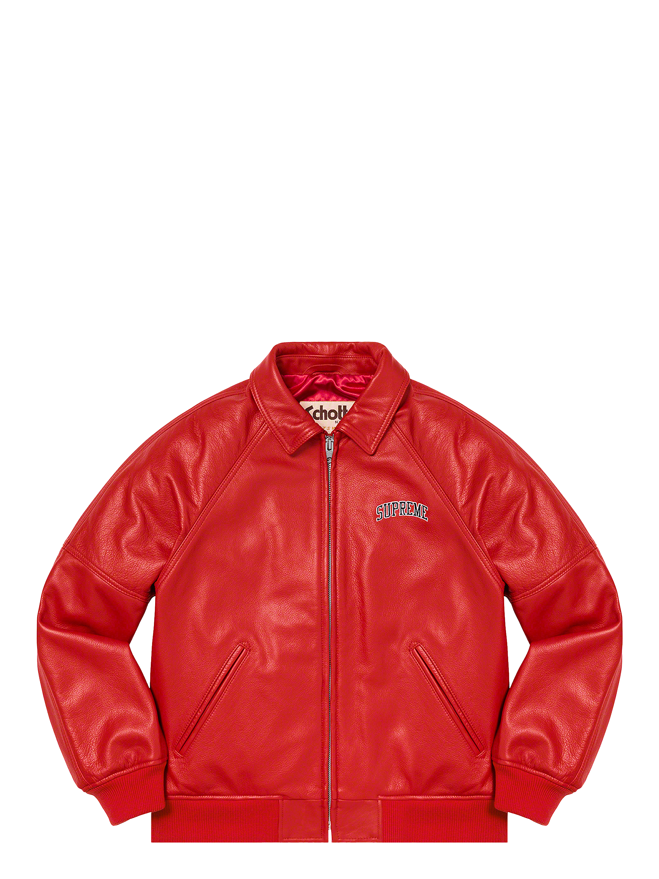 Supreme Nike Leather Varsity Jacket - White | Editorialist Supreme Nike Leather Varsity Jacket - White | Editorialist