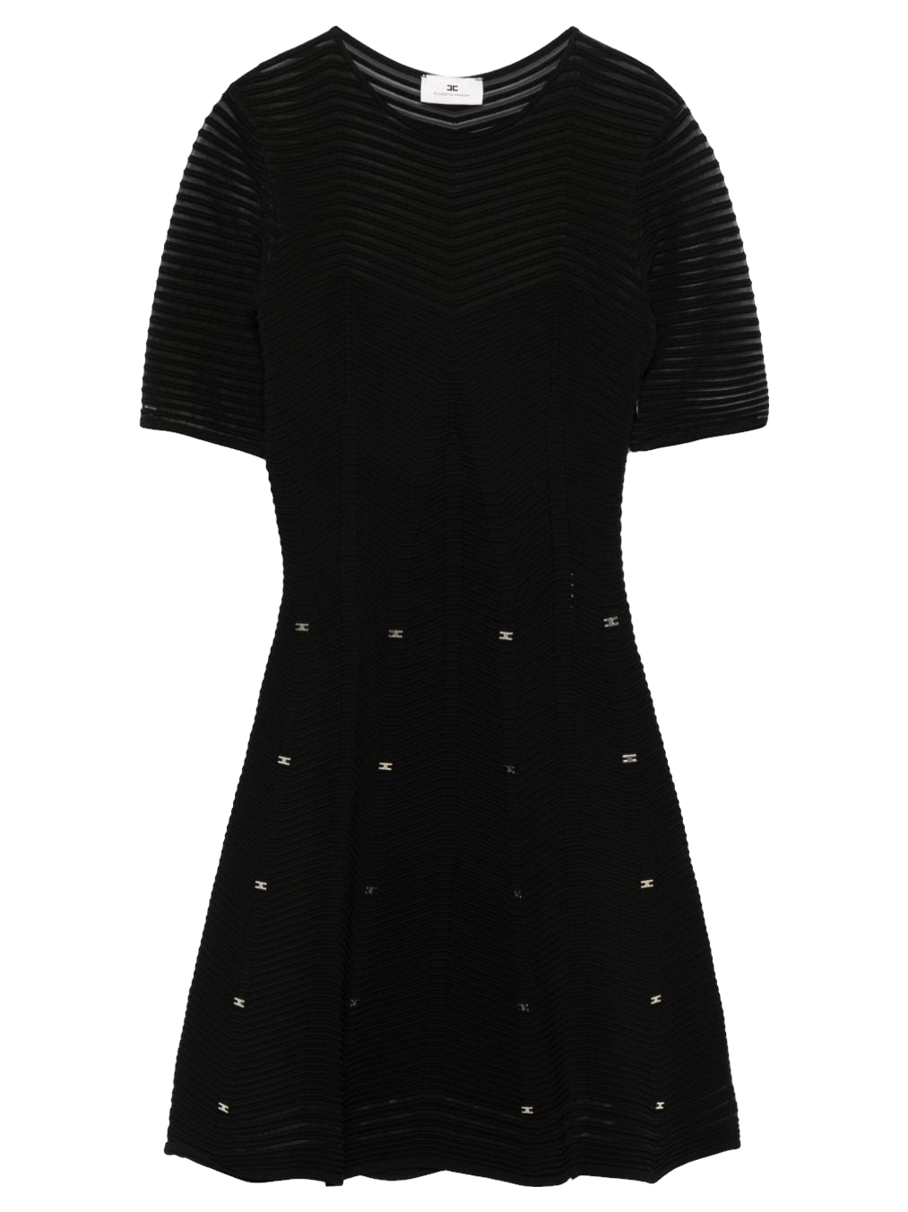 ELISABETTA FRANCHI Elisabetta Franchi Herringbone-Pattern Mini Dress