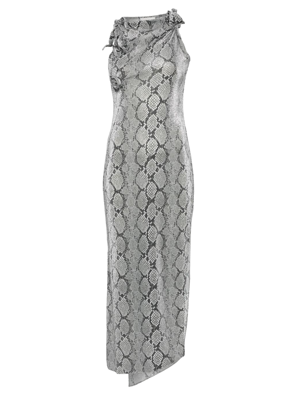 COPERNI Coperni Snake-Print Flower Gown