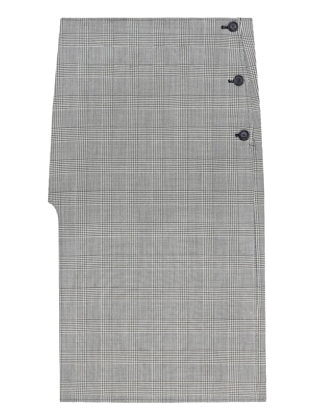 COURREGES Courrèges Oblique Prince of Wales Midi Skirt