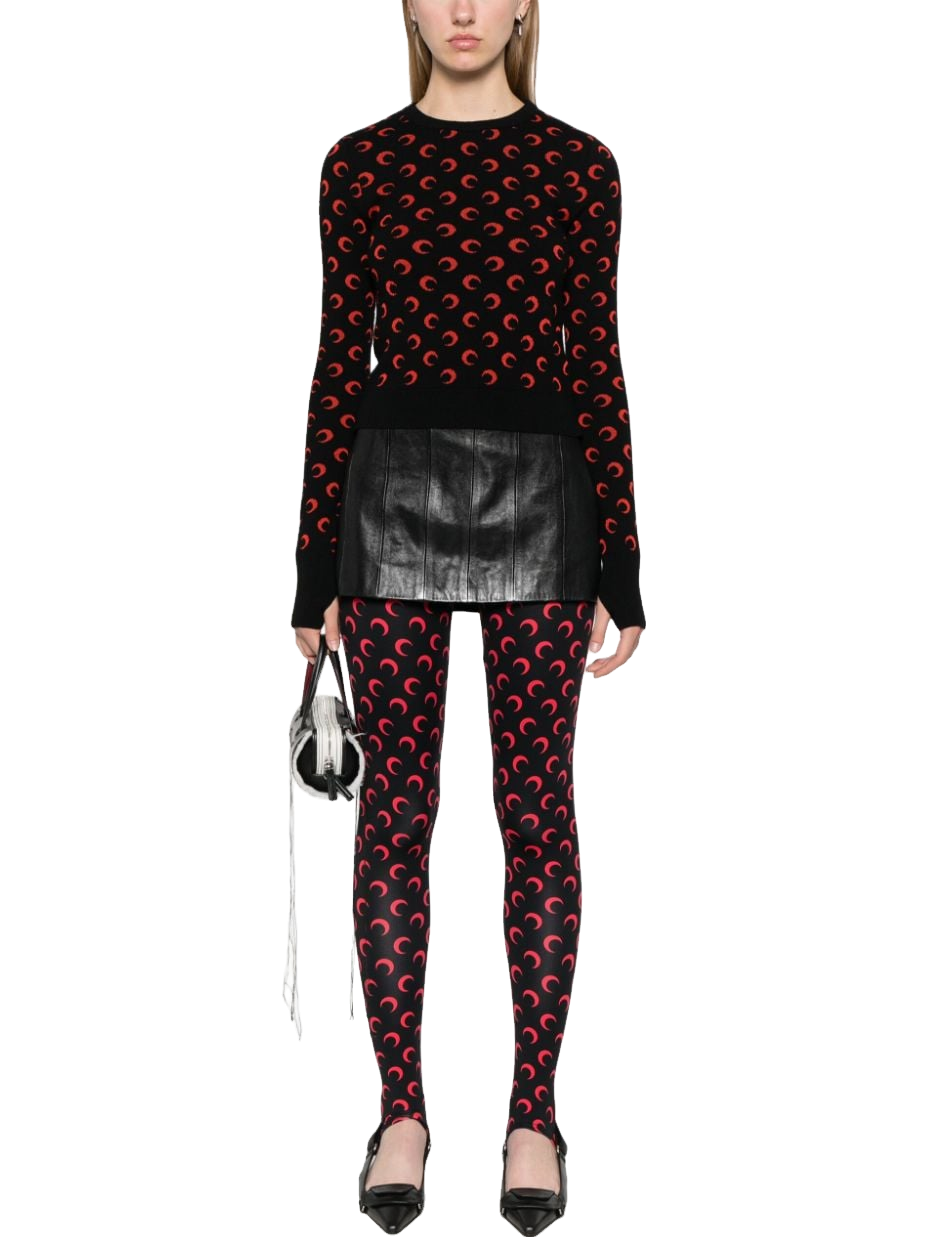MARINE SERRE moon jersey leggings