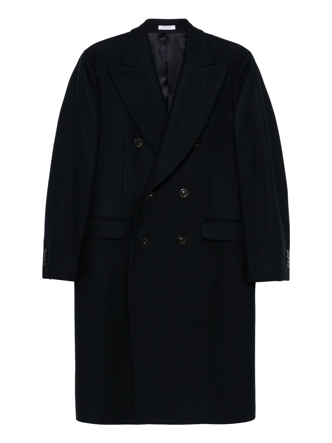 BOGLIOLI Double-Breasted Virgin Wool-Blend Coat