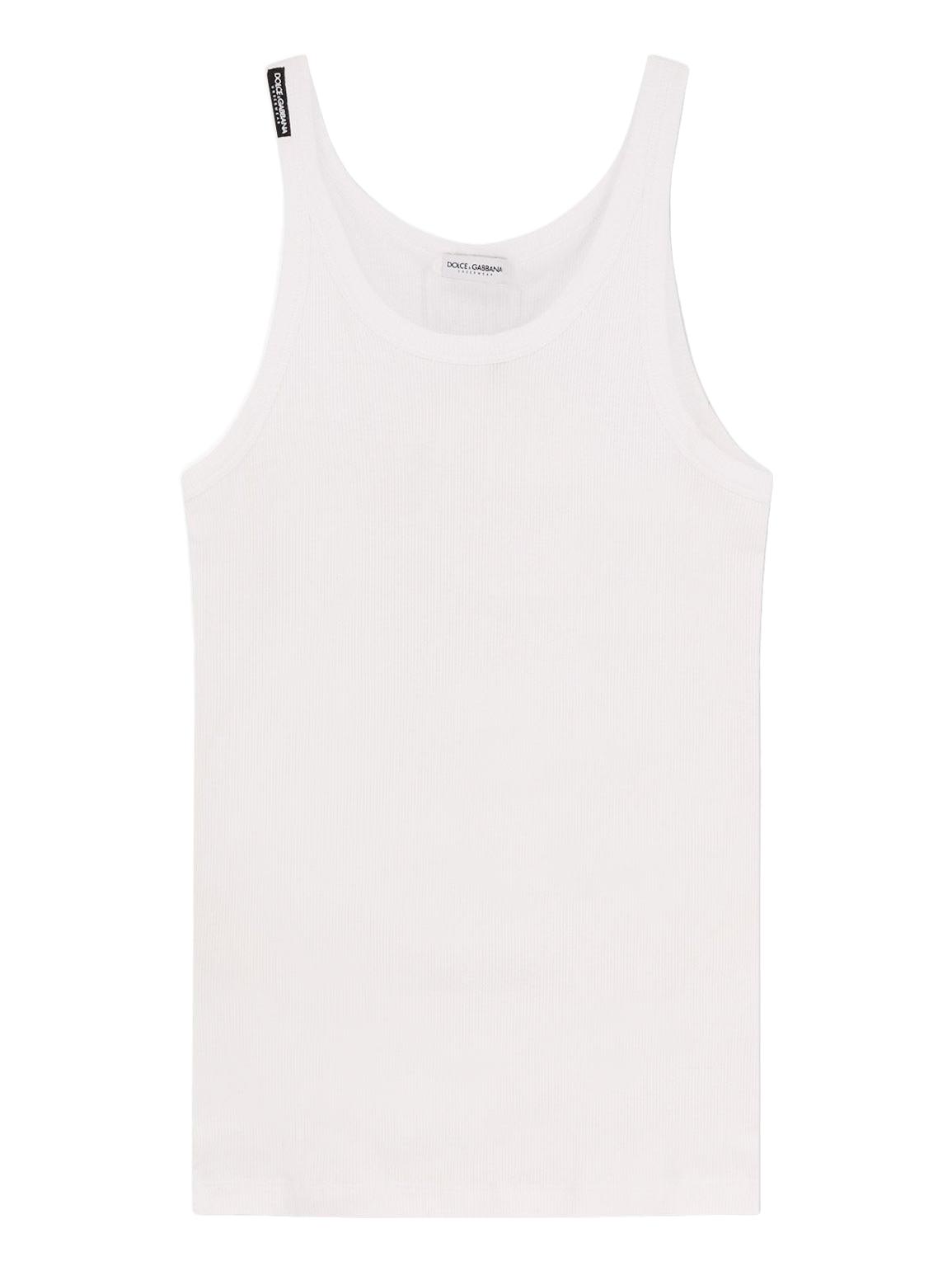 DOLCE & GABBANA DOLCE & GABBANA Ribbed Cotton Tank Top
