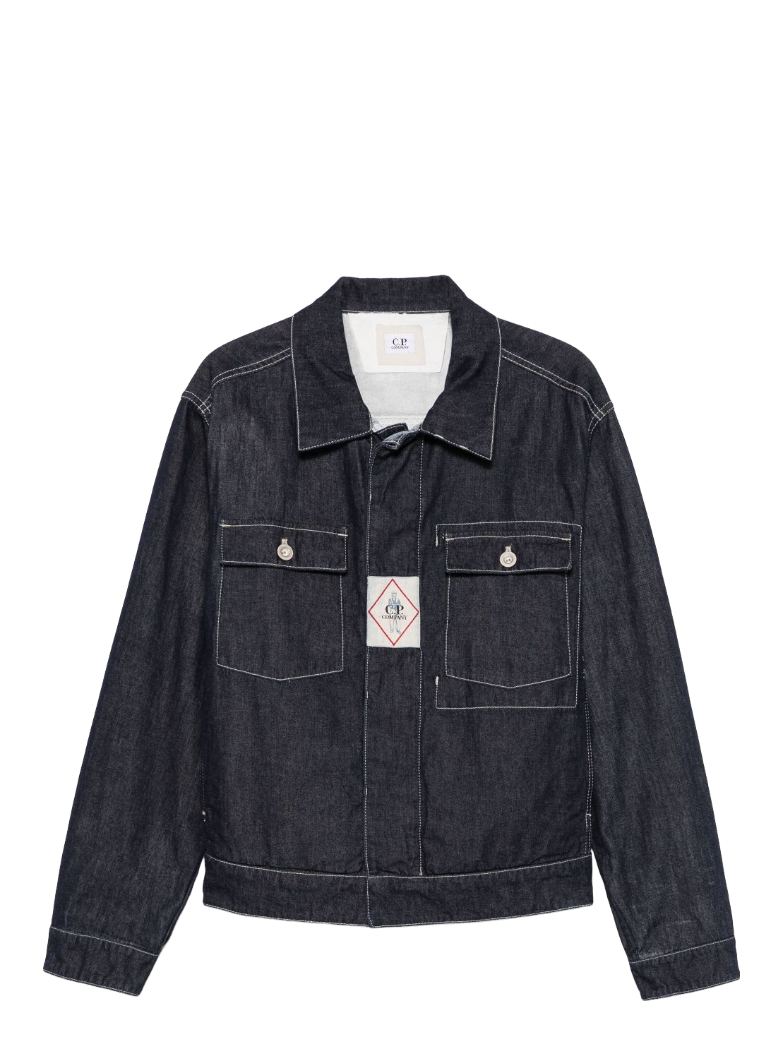 C.P. COMPANY C.P. Company Logo-Patch Denim Jacket