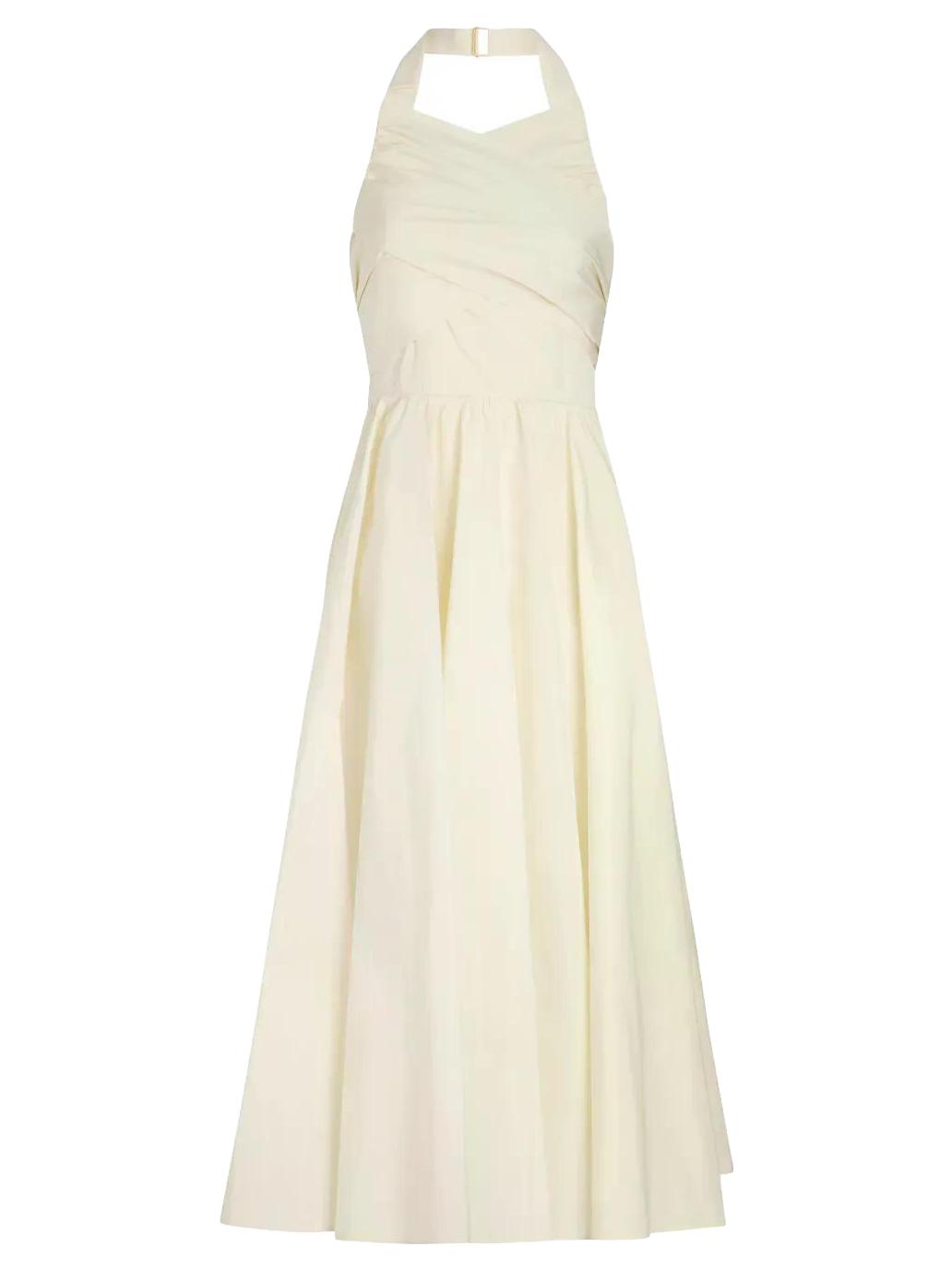 PATOU Patou Halterneck Faille Maxi Dress