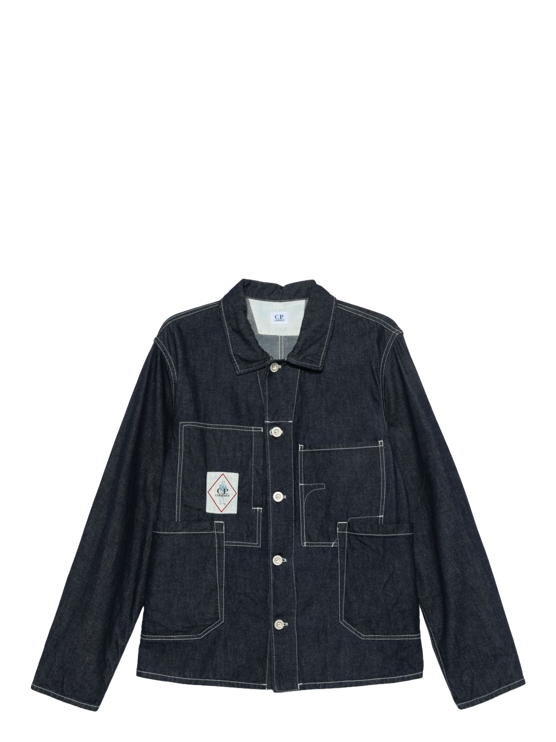 C.P. COMPANY C.P. Company Logo-Patch Denim Jacket