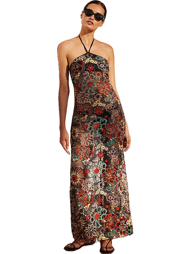 agua bendita halter maxi dress Acanella Habitat Maxi Dress XL main image 0