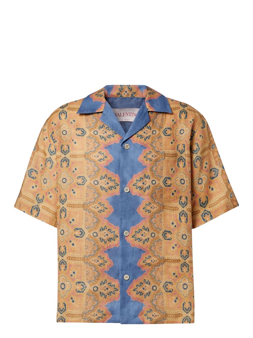 VALENTINO printed linen shirt