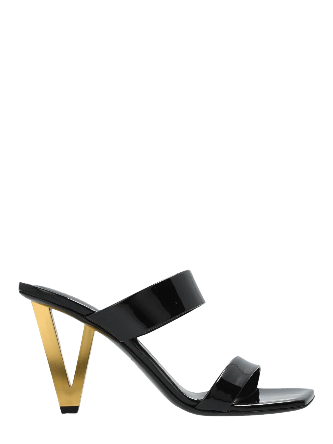 VERSACE v2025 patent-leather sandals