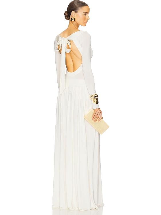 jersey midi dress black Cream Smocked Jersey Midi Dress, black main image 1