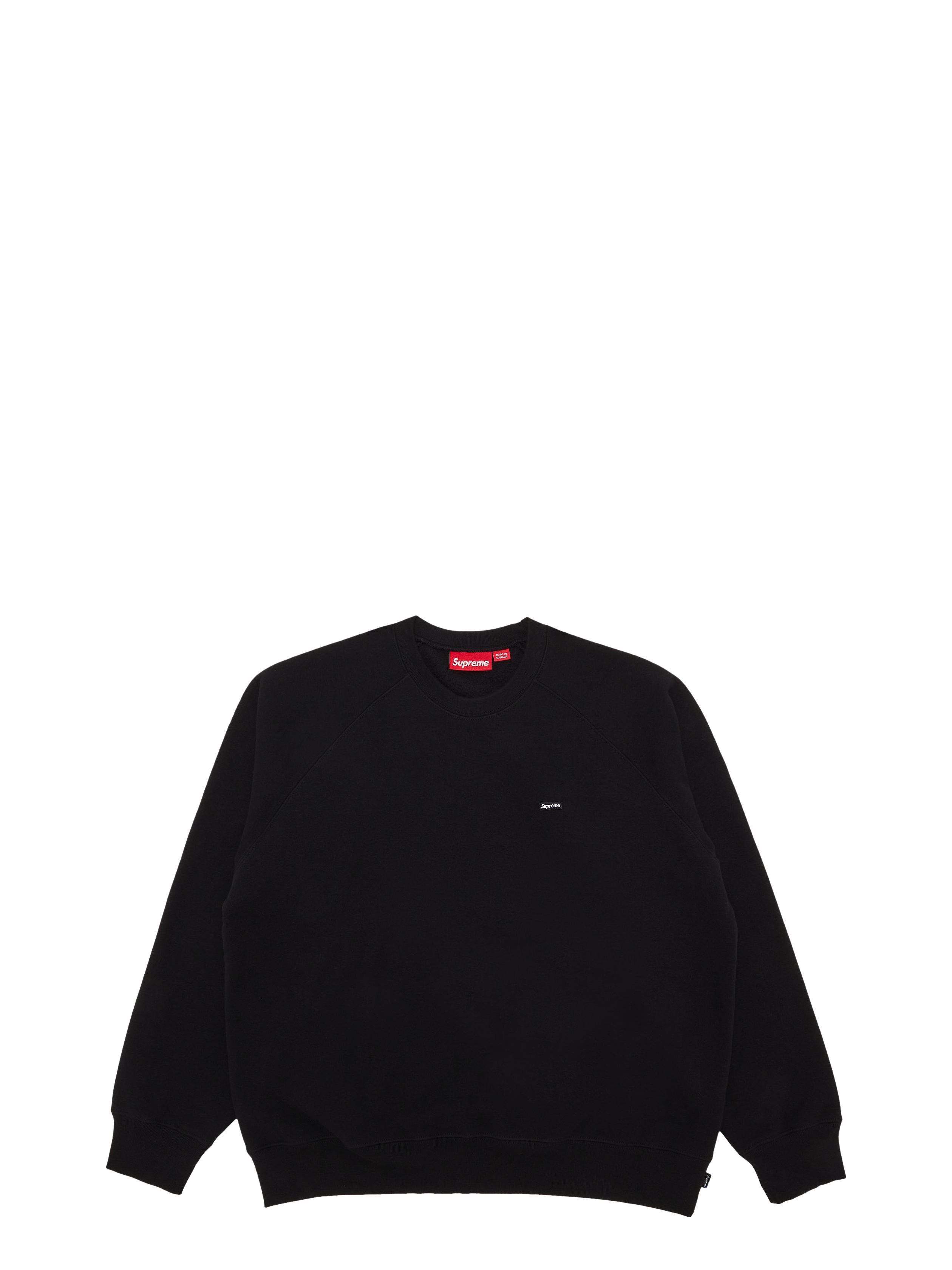 トップス Supreme Small Box Raglan Crewneck Black Supreme Box Logo
