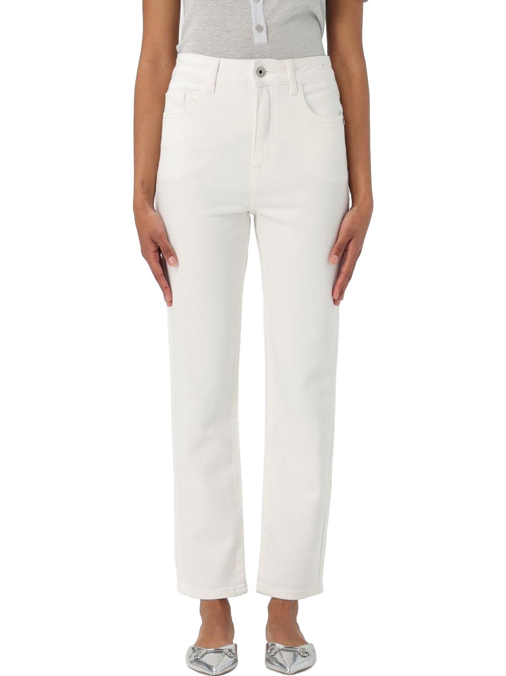パンツ PATRIZIA PEPE Women Straight Pants CP0509DS04W146 White Patrizia Pepe Jeans In White - 20% Off | Editorialist