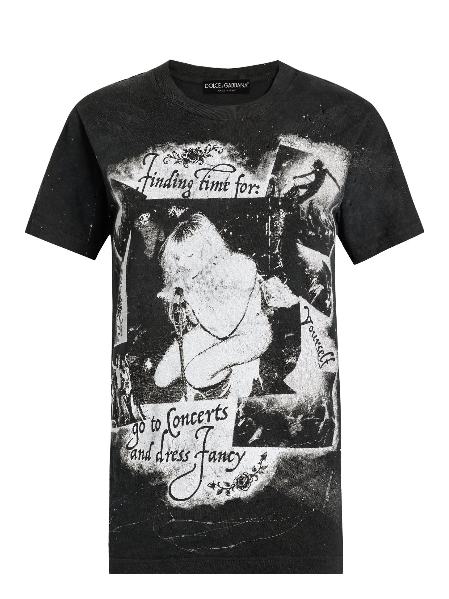 DOLCE & GABBANA Printed Jersey T-Shirt