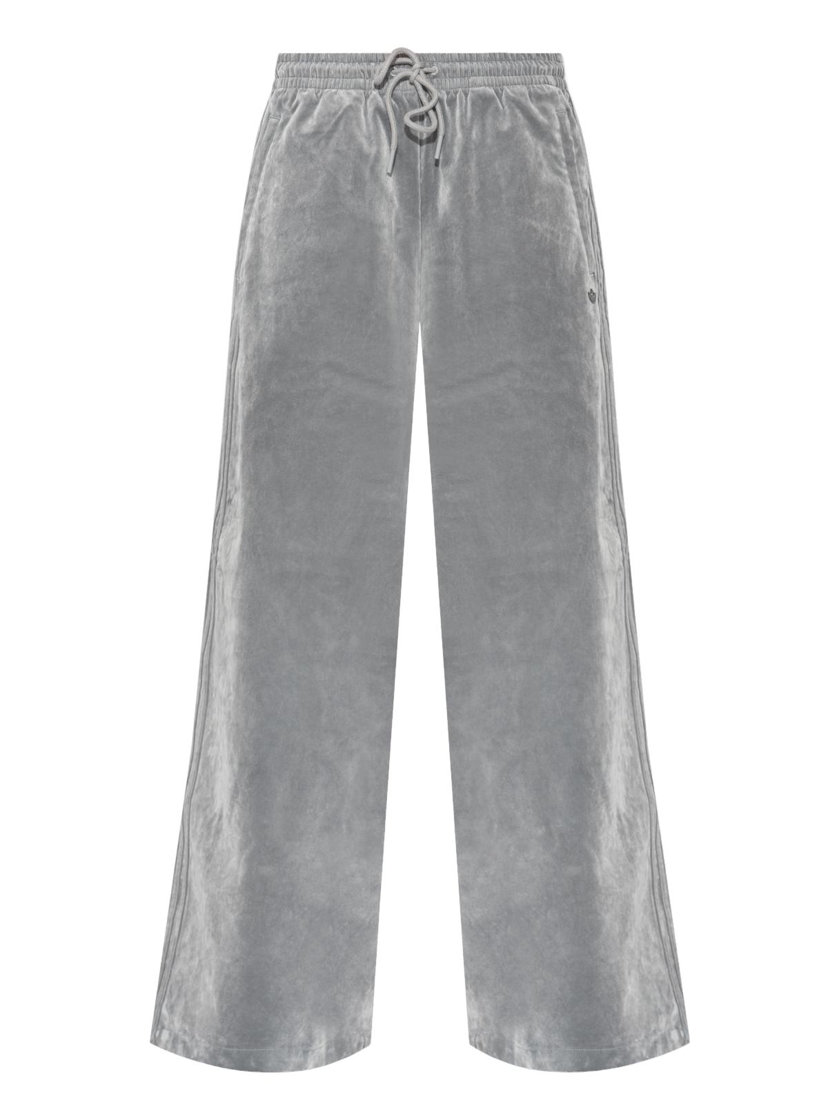 Adidas Originals By Alexander Wang Velvet Wide-Leg Trousers In