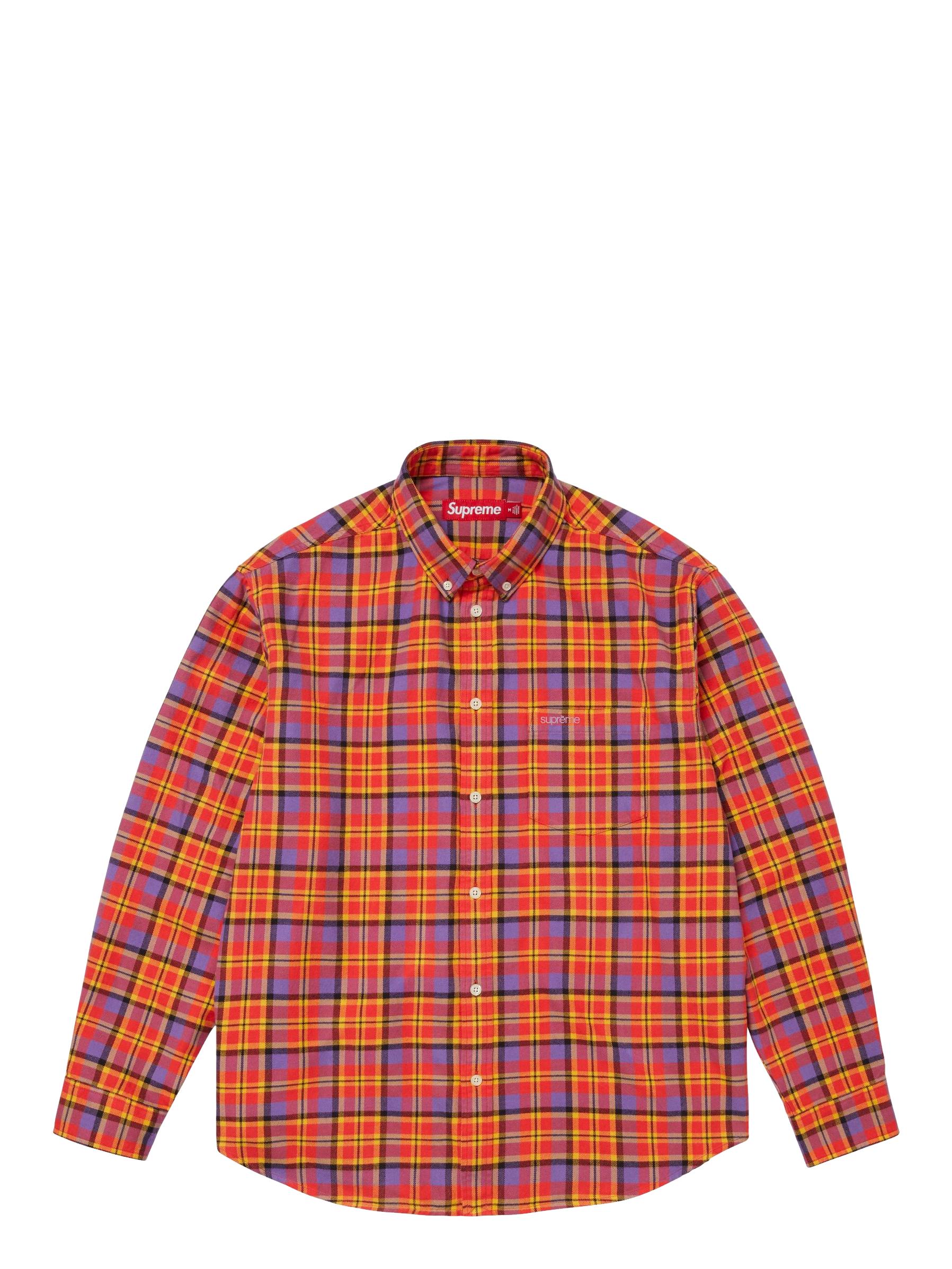 Supreme Houndstooth Plaid Flannel Shirt - Blue | Editorialist Supreme Houndstooth Plaid Flannel Shirt - Blue | Editorialist