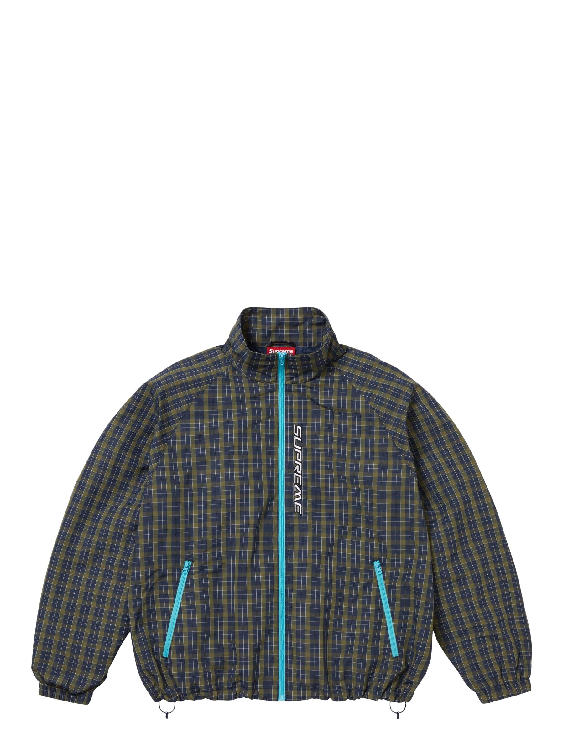 Supreme Patchwork Velour Track Jacket - Blue | Editorialist