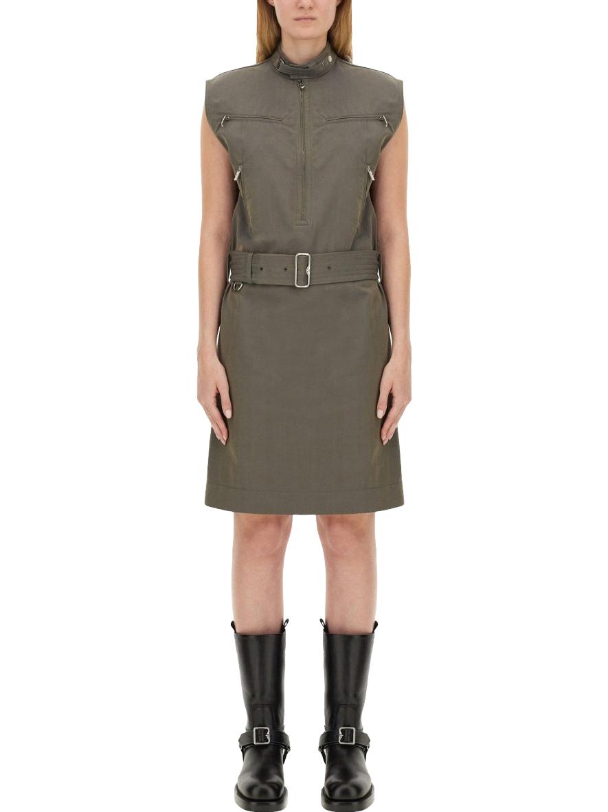 Massimo Dutti Linen Blend Strappy Dress - Apple Green | Editorialist