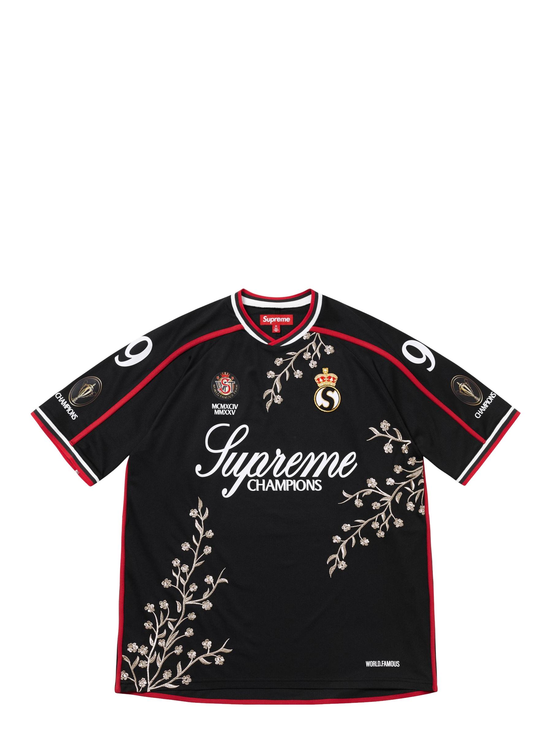 Supreme Floral Soccer Jersey - Purple | Editorialist