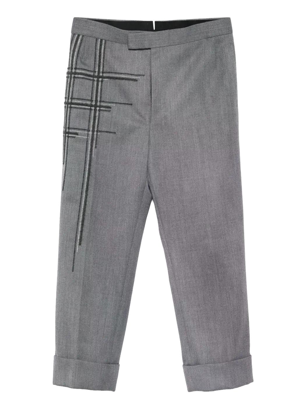 Kiko Kostadinov Mcnamara Uniform Cotton Blend Trousers In Antique