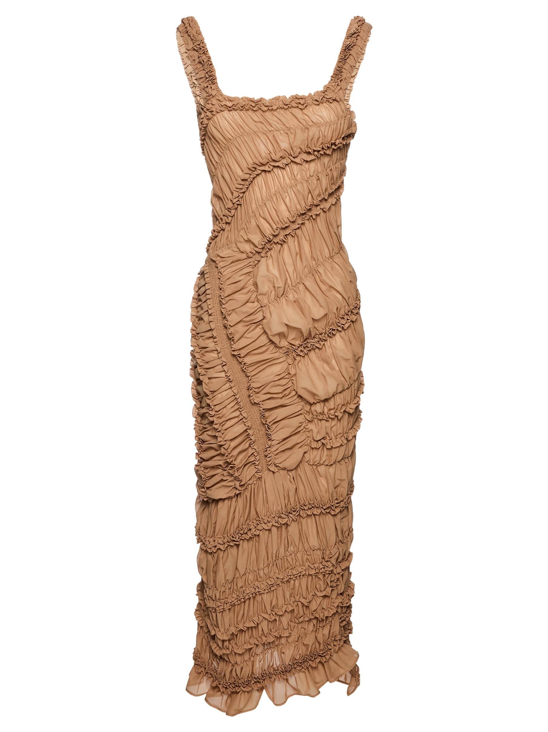 Antik Batik Cherie Gathered Printed Cotton Maxi Dress In Beige - 75% Off | Editorialist Antik Batik Cherie Gathered Printed Cotton Maxi Dress In Beige - 75% Off | Editorialist