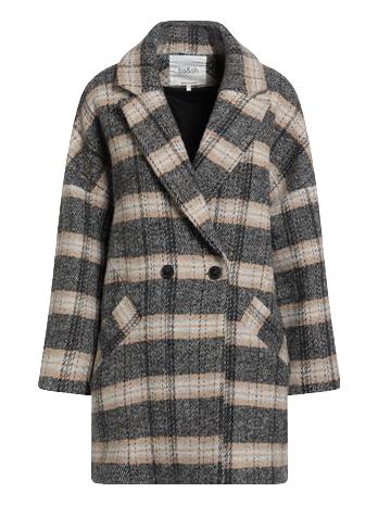BA&SH Tartan Flannel Double-Breasted Coat