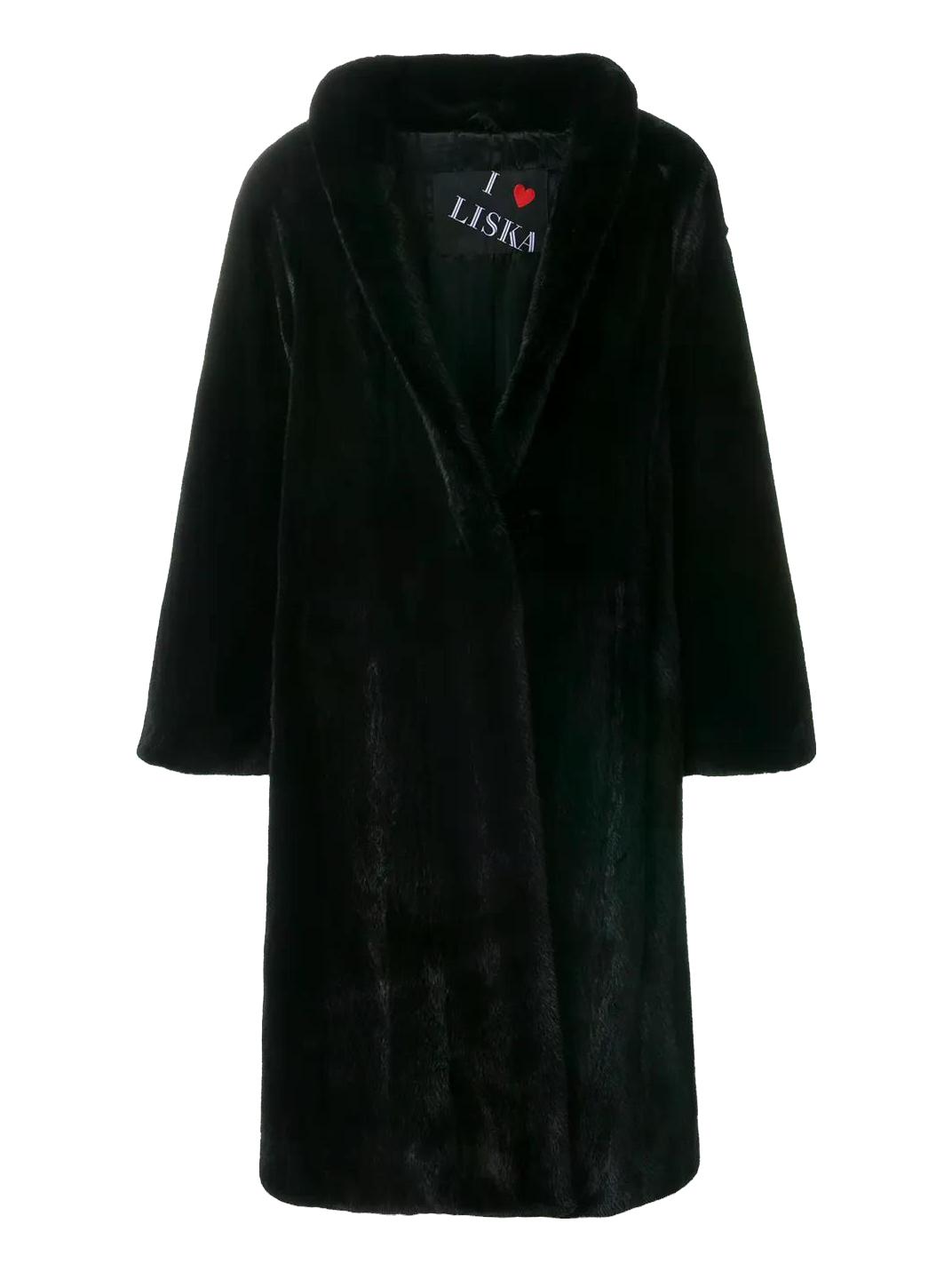 LISKA Fur Detail Coat