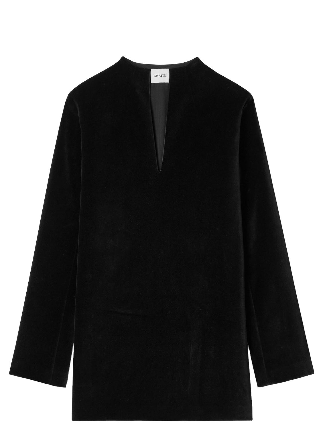 KHAITE Aleena Velvet Mini Dress