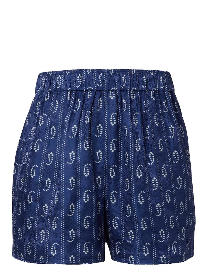 TORY BURCH Printed Silk-Blend Shorts
