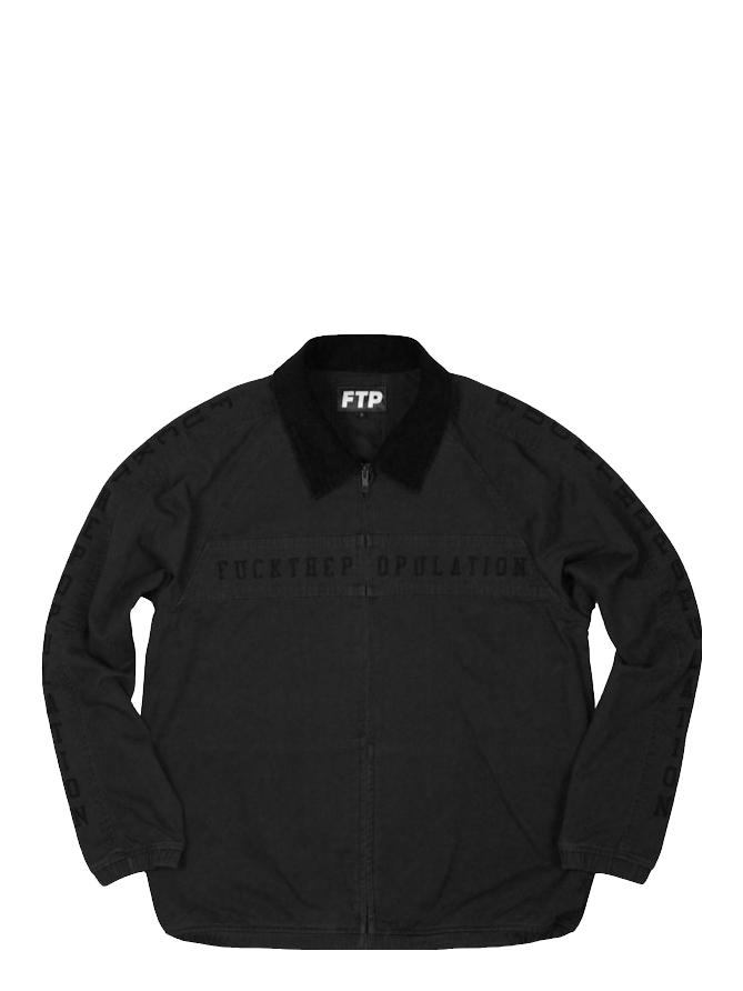FTP Embossed Logo Work Jacket - Black | Editorialist