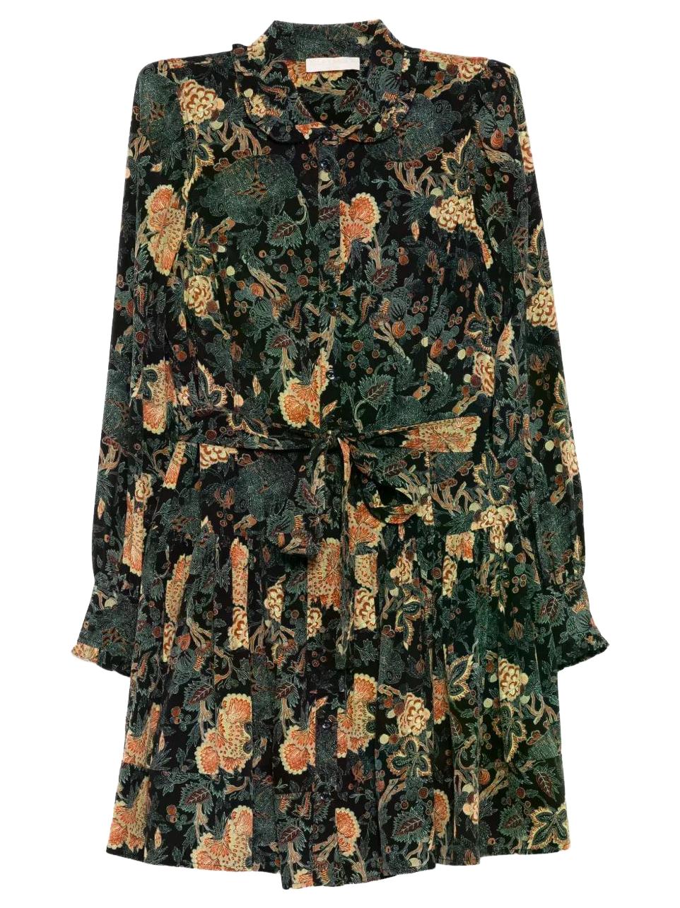 ulla johnson simona silk long sleeve mini dress Simona Silk Mini Dress