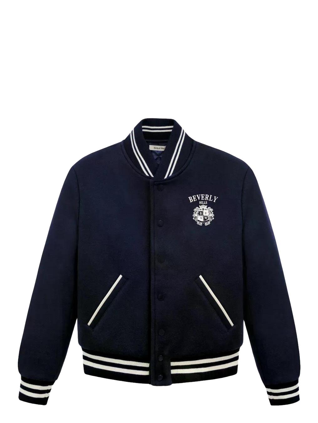 SPORTY & RICH Striped Trim Jacket