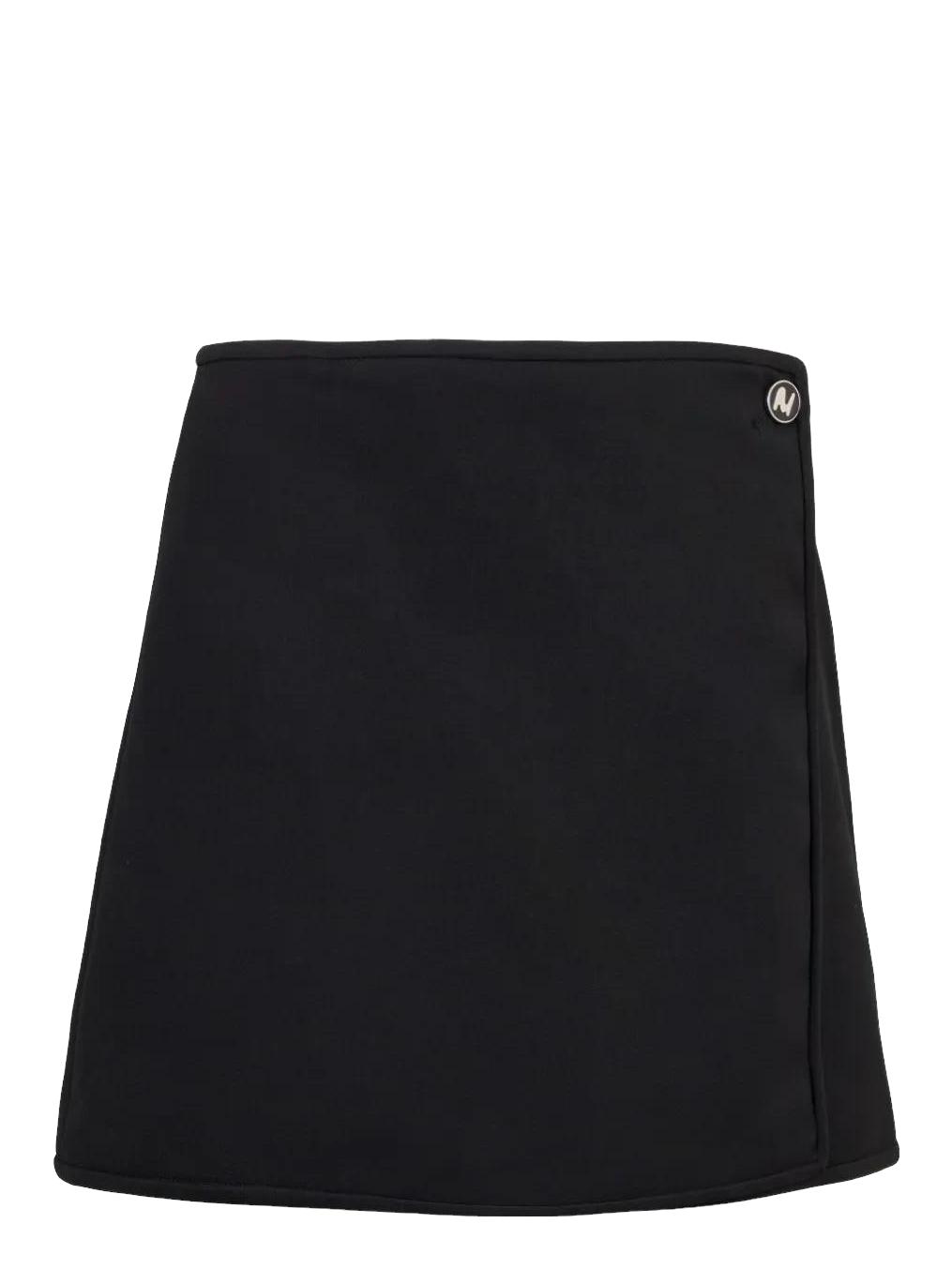 MAJE Maje 2-in-1 Striped Shirt Dress with Asymmetrical Wrap Skirt