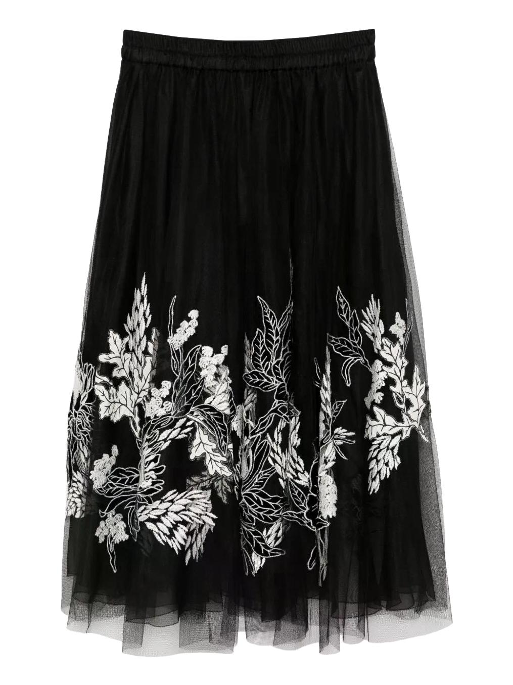 SIMONE ROCHA Simone Rocha Floral-Appliqué Cotton Shirt