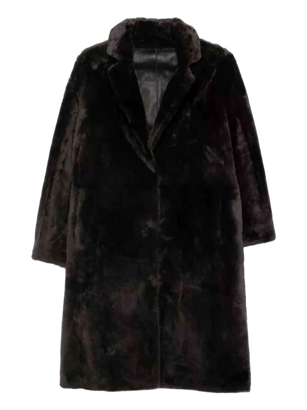 YVES SALOMON Notched-Collar Coat