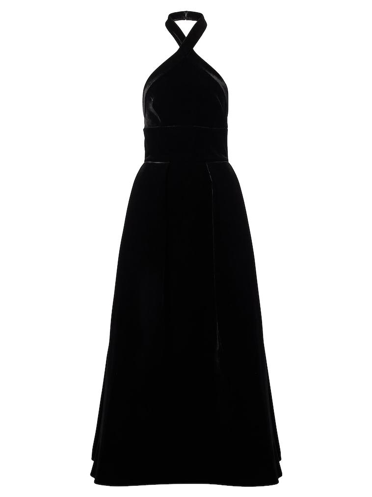 ELIE SAAB Elie Saab Halterneck Velvet Gown
