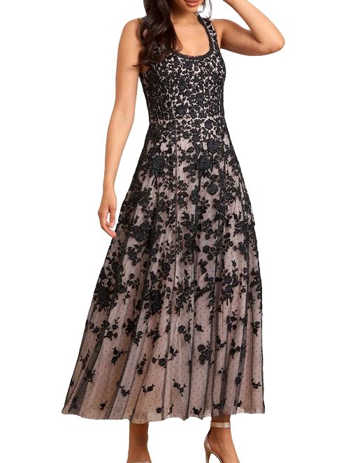 NEEDLE & THREAD Needle & Thread Rosa Scoop Neck Ankle Gown