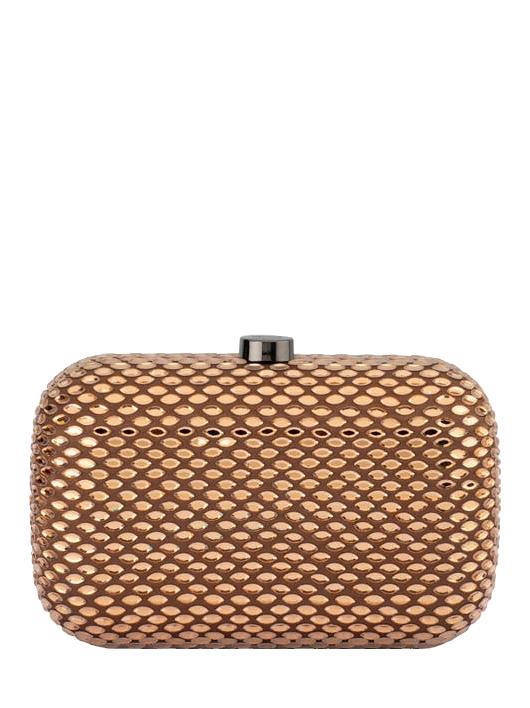 OLGA BERG Brooks Hotfix Frame Clutch