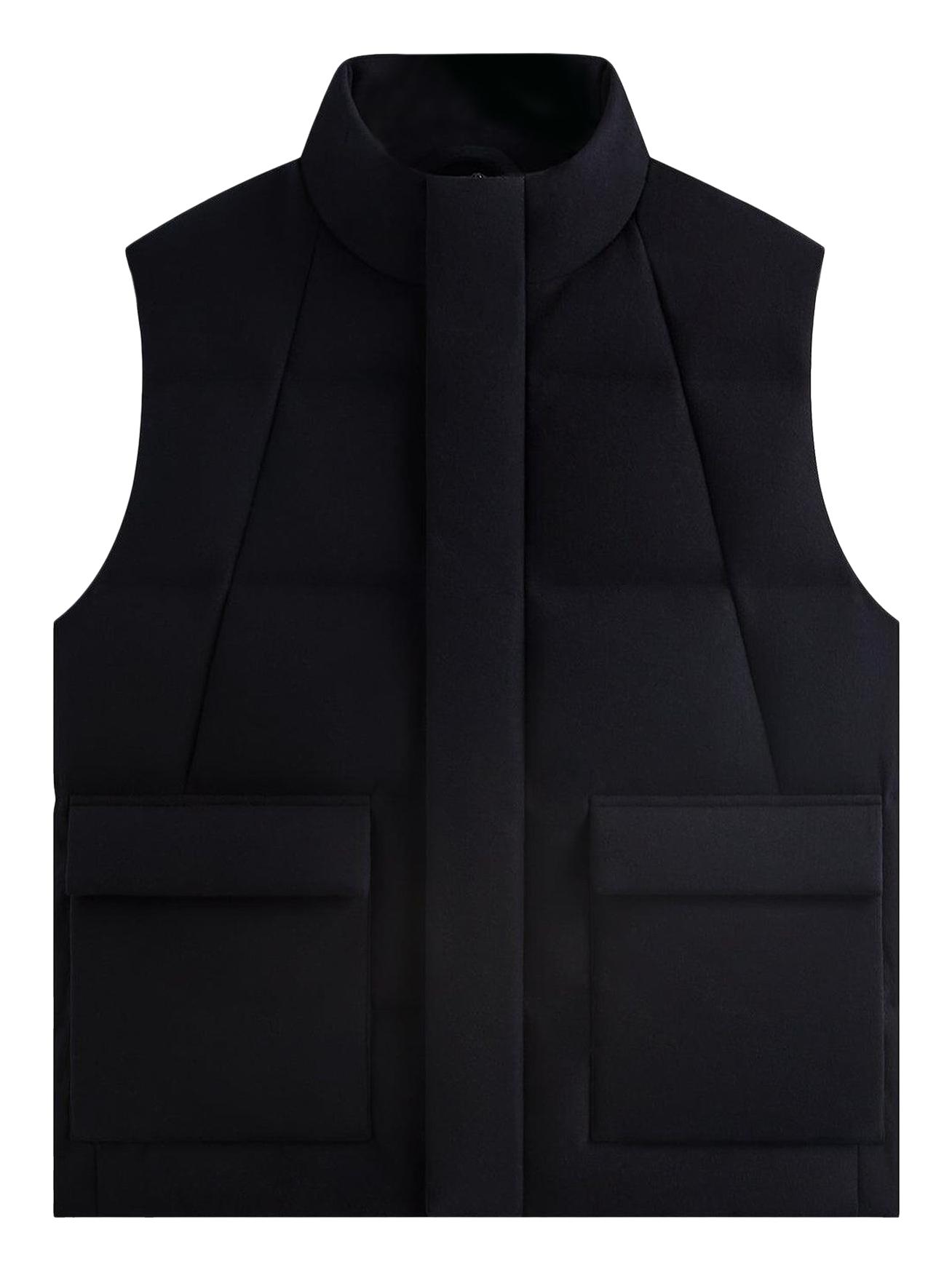 Kith Bonded Microsuede Midi Vest - Blue | Editorialist