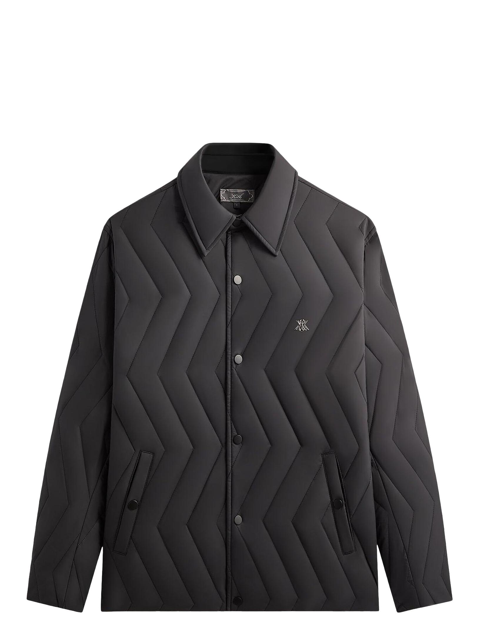 Kith Striped Interlock Ginza Shirt Jacket - Grey | Editorialist