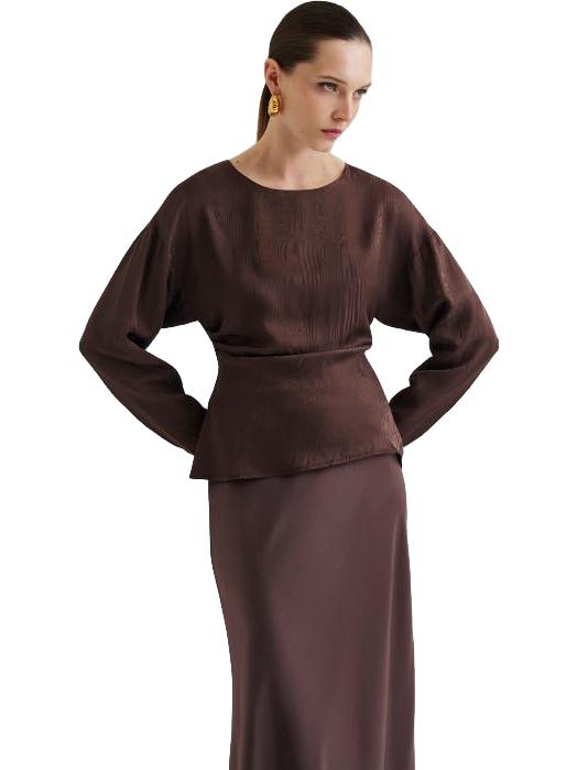 PINKO pick-up gonna taffeta skirt