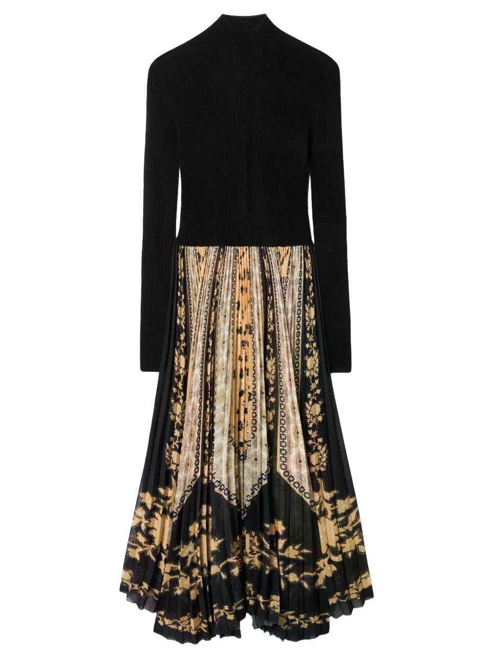 Cos Pleated Knitted Maxi Dress In Green - 50% Off | Editorialist