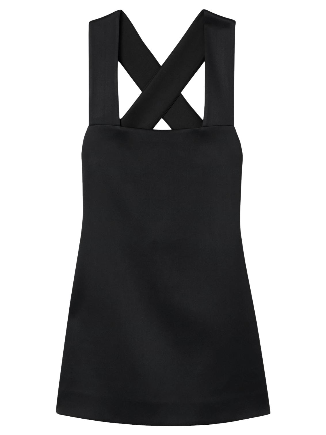 KHAITE Mella Satin-Crepe Mini Dress
