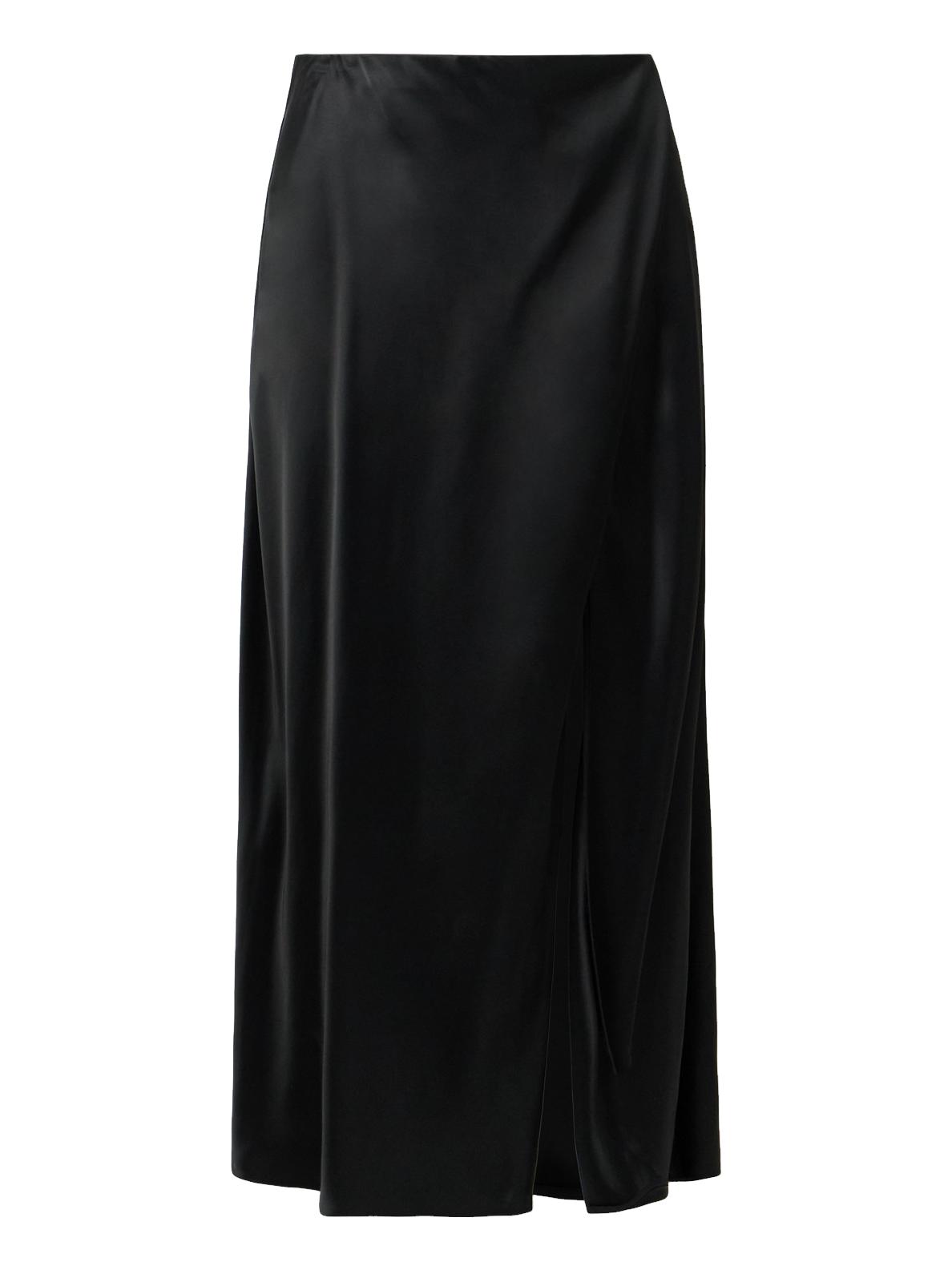 KHAITE Loe Draped Satin-Crepe Blouse