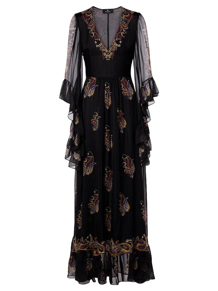 ETRO Paisley Silk Maxi Dress