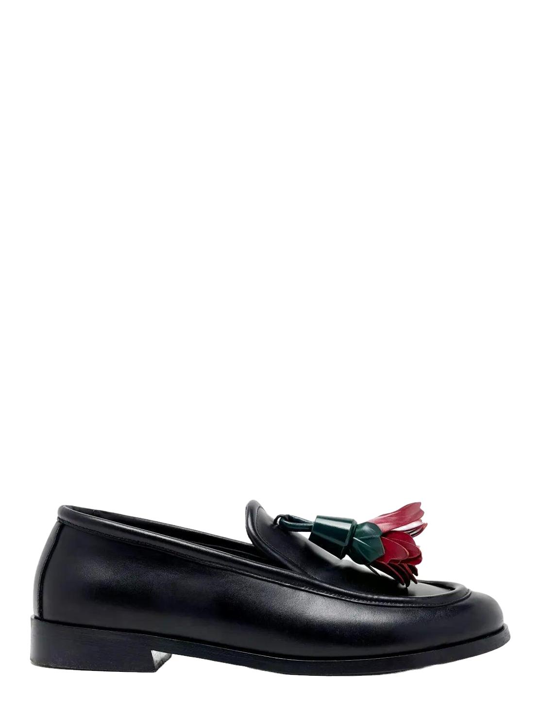 PROENZA SCHOULER Flower-Embellished Leather Loafers